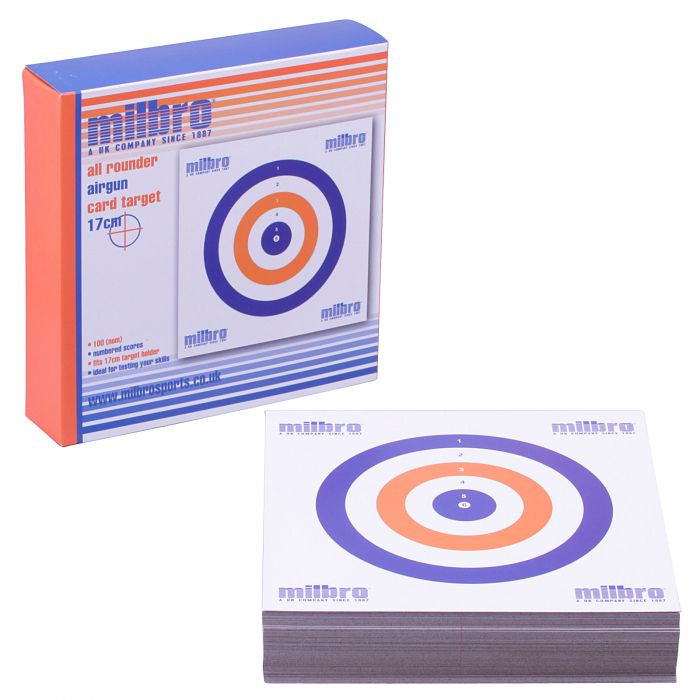 Milbro Red White & Blue Paper Targets – AirGuns-Liverpool